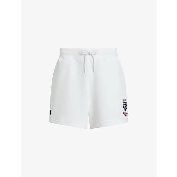 Polo Ralph Lauren Wimbledon Cotton-jersey Sweat Shorts - White