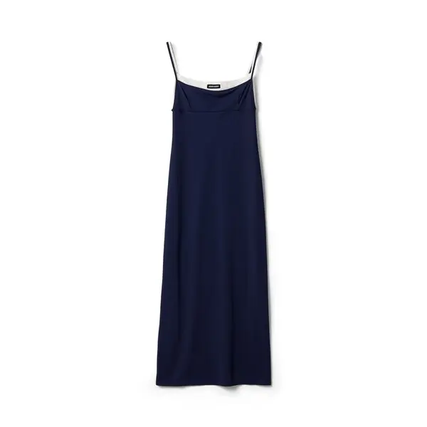Miu Miu Stretch Jersey Midi-dress - Navy