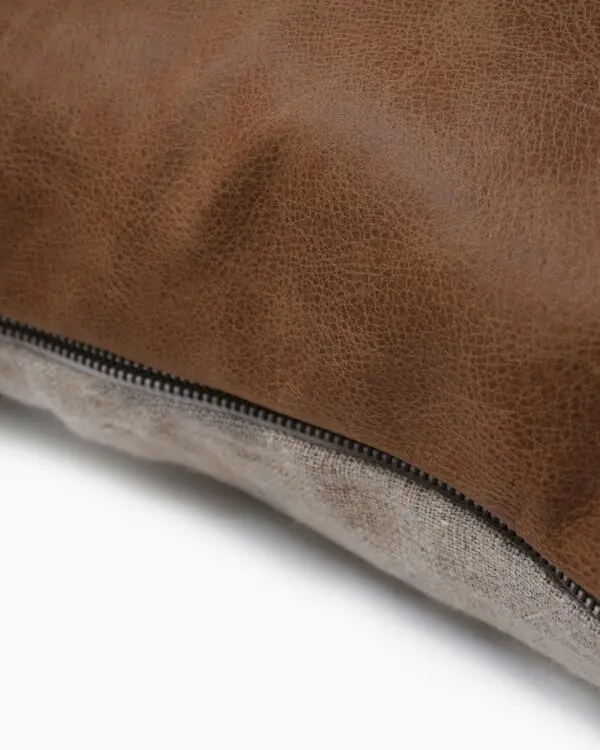 Quince Luxe Leather Pillow Cover - Coco