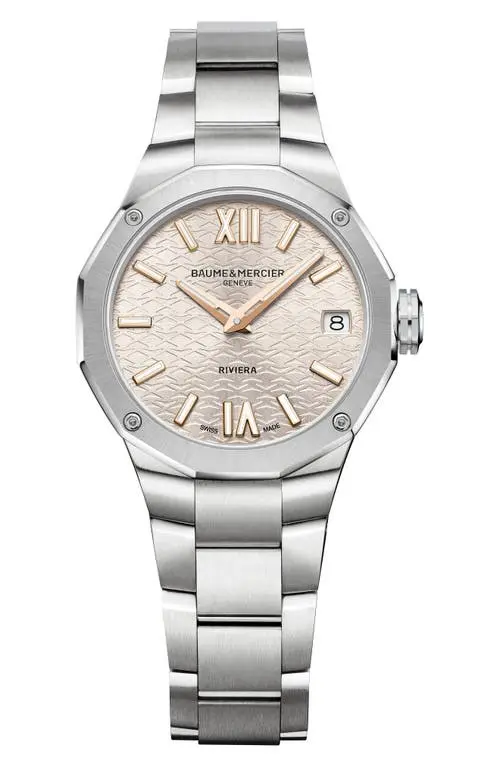Baume & Mercier Riviera Stainless Steel Bracelet Watch