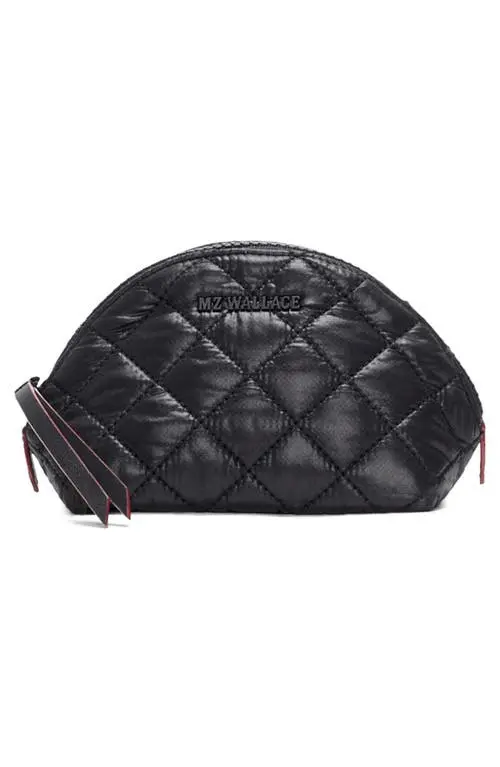 Mz Wallace Quilted Nylon Pouch - Black