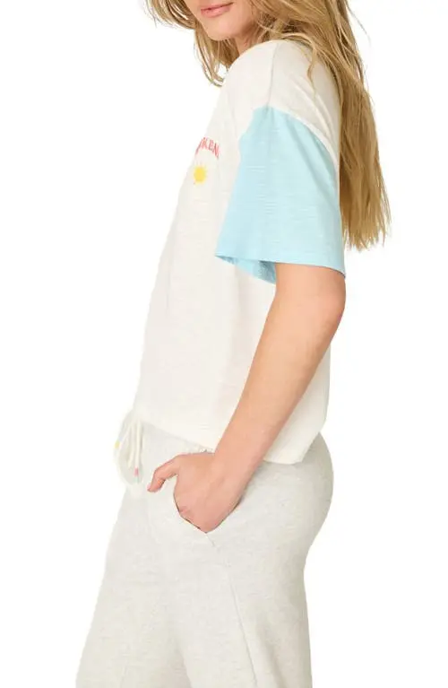 PJ Salvage Cotton Blend Colorblocked Pajama T-shirt