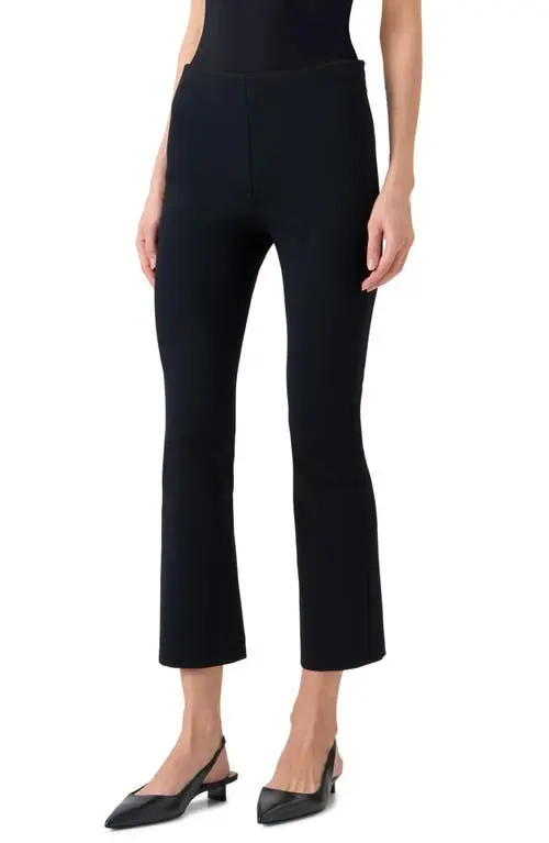 Akris Stretch Crepe Cropped Flare Pants