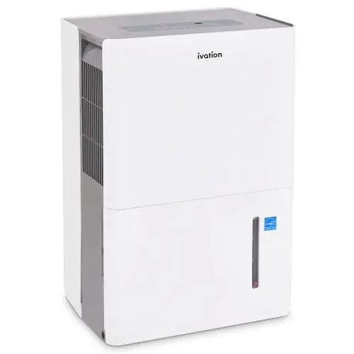 IVATION Energy Star Dehumidifier With Hose Connector - White