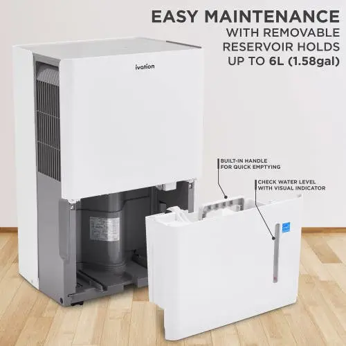 IVATION Energy Star Dehumidifier With Hose Connector