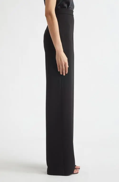 Max Mara High Waist Straight Leg Cady Trousers