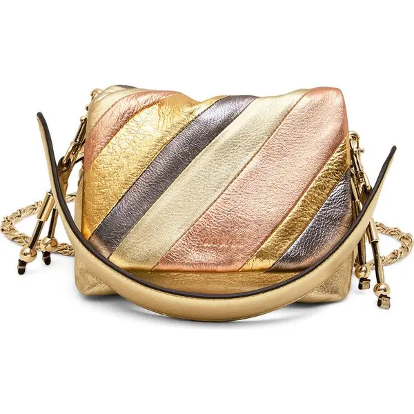AIMEE Small Lennon Convertible Crossbody Bag - Metallic Stripe