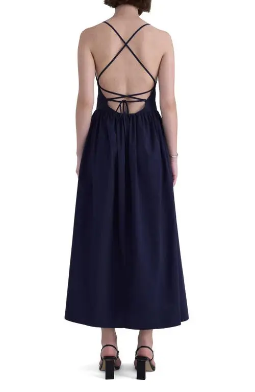 PISTOLA Sadee Cotton Poplin Midi Dress
