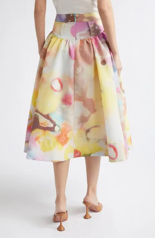 Christopher John Rogers Moonshine" Pleated Midi Skirt