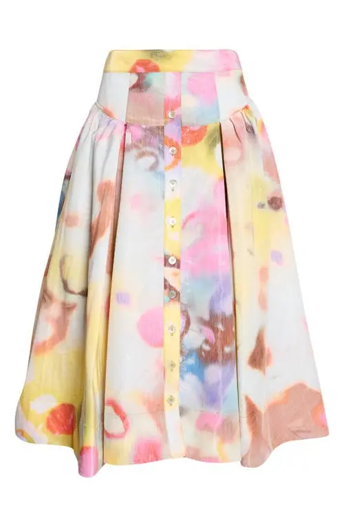Christopher John Rogers Moonshine" Pleated Midi Skirt