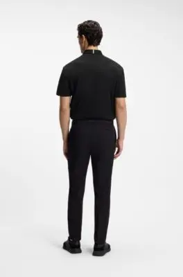 BOSS Regular-fit Shirt In Stretch-cotton Pique