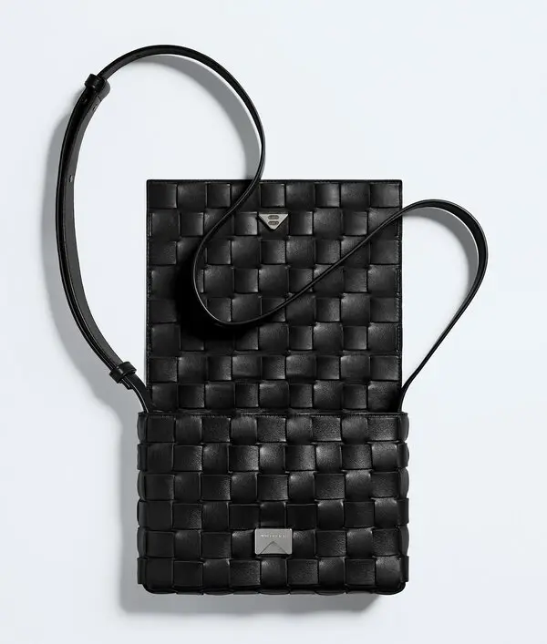 Bottega Veneta Orto Messenger - Black
