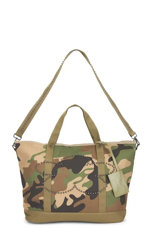 VANDYTHEPINK Studded Flower Tote Bag - Camo