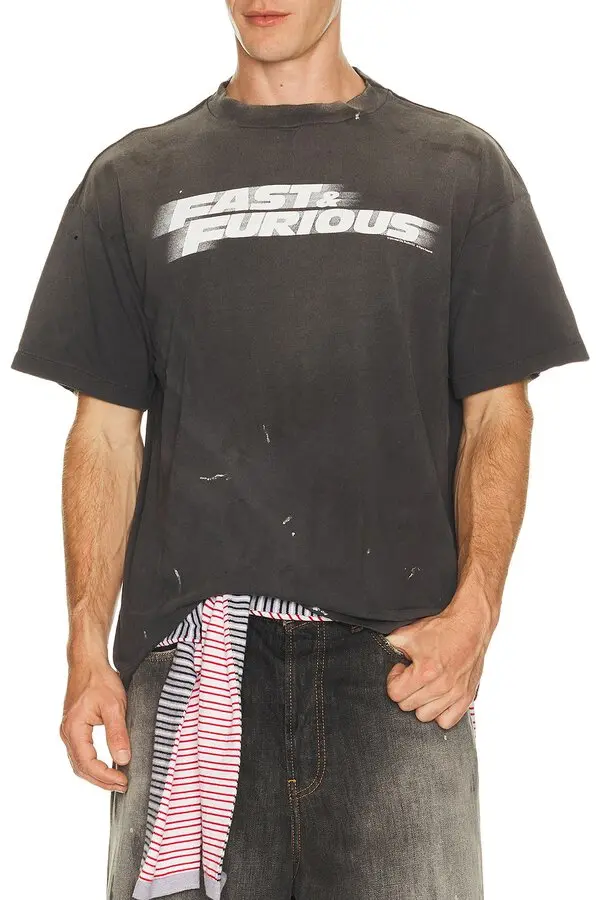 SAINT MXXXXXX Fast Furious Ff Short Sleeve Tee
