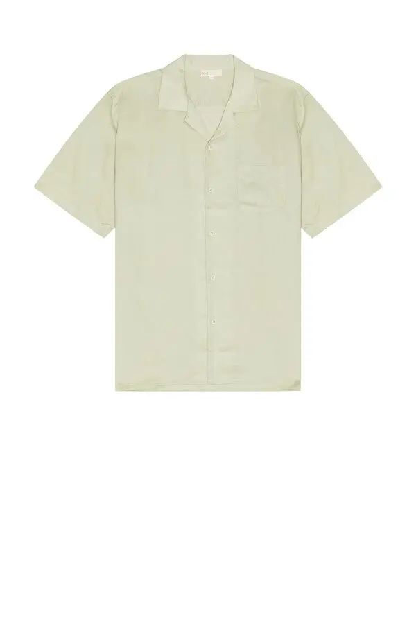 Onia Air Linen Convertible Vacation Shirt - Elm