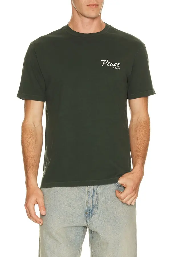 MUSEUM OF PEACE & QUIET Diner T-shirt In Green - Forest