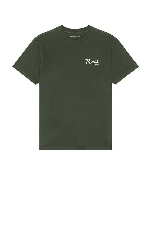 MUSEUM OF PEACE & QUIET Diner T-shirt In Green