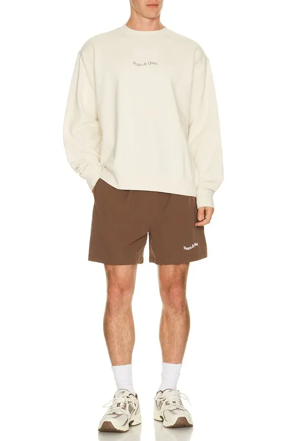 MUSEUM OF PEACE & QUIET Wordmark Lightweight Sweater - Bone