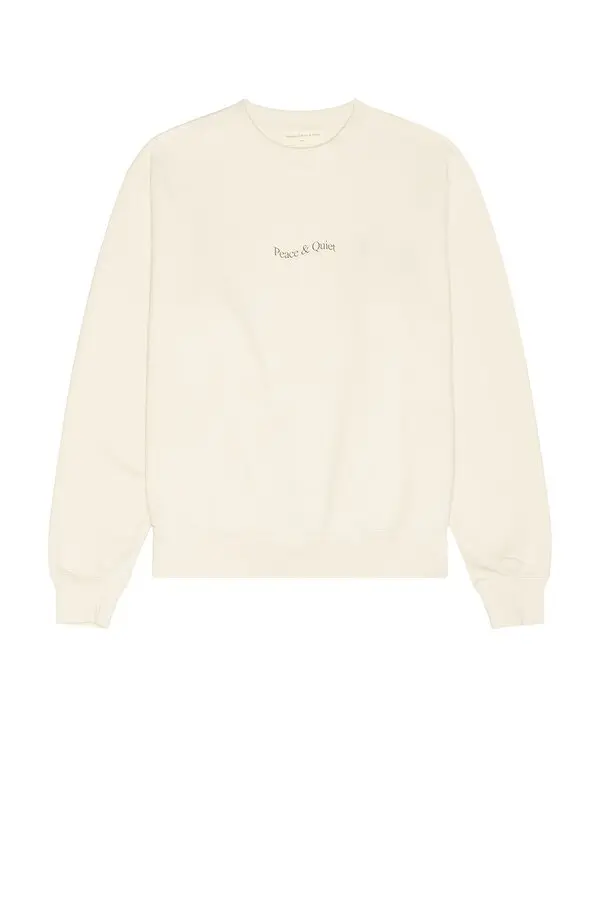 MUSEUM OF PEACE & QUIET Wordmark Lightweight Sweater - Bone