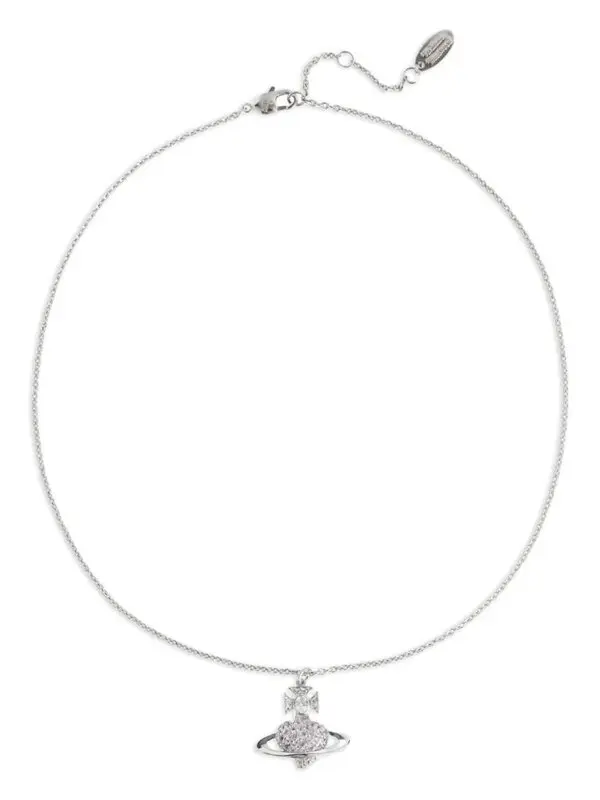 VIVIENNE WESTWOOD Agnatha Bas Relief Pendant Necklace - Silver