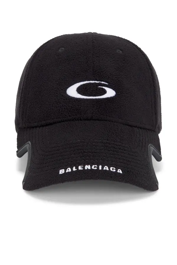 Balenciaga Fleece Cap - Black