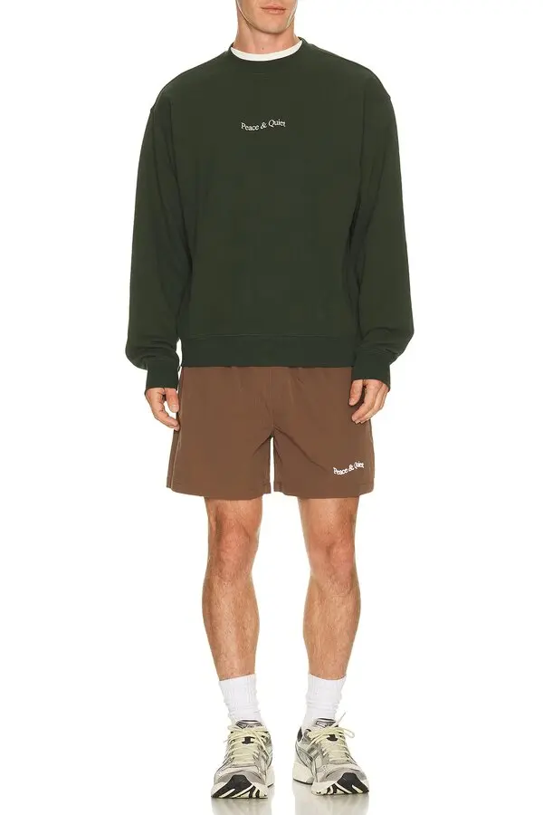 MUSEUM OF PEACE & QUIET Wordmark Seersucker Shorts
