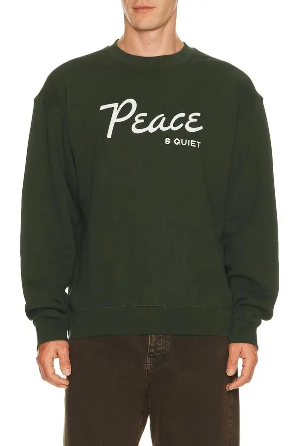 MUSEUM OF PEACE & QUIET Diner Crewneck - Forest