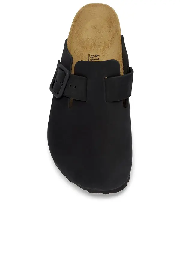 BIRKENSTOCK Boston Wire Buckle Clogs - Black