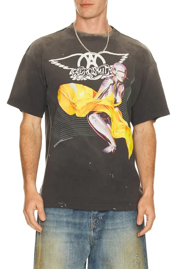 SAINT MXXXXXX Aerosmith Short Sleeve Tee