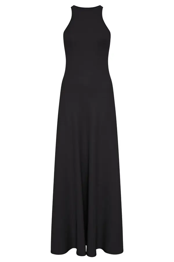 Gabriela Hearst Siren Knit Maxi Dress In Merino Wool - Black
