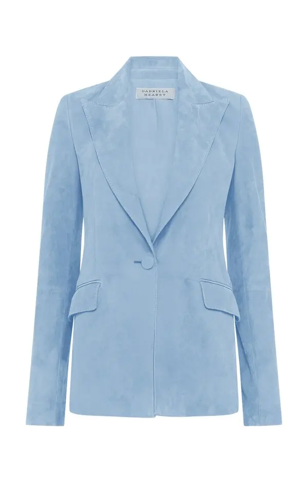 Gabriela Hearst Leiva Suede Blazer