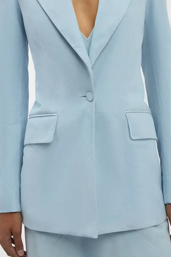 Gabriela Hearst Leiva Suede Blazer