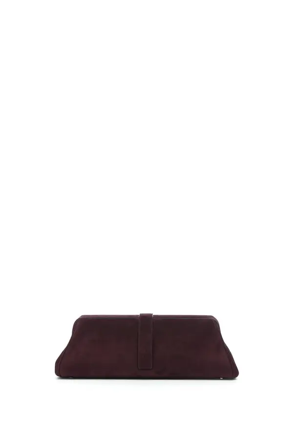 Gabriela Hearst Paola Clutch In Suede - Bordeaux