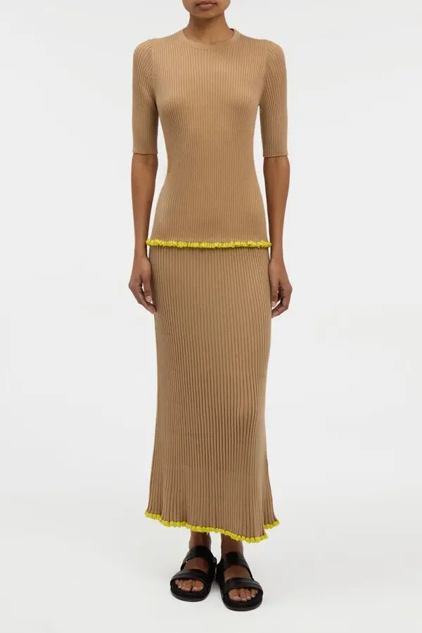 Gabriela Hearst Mireya Knit Top In Silk Cashmere