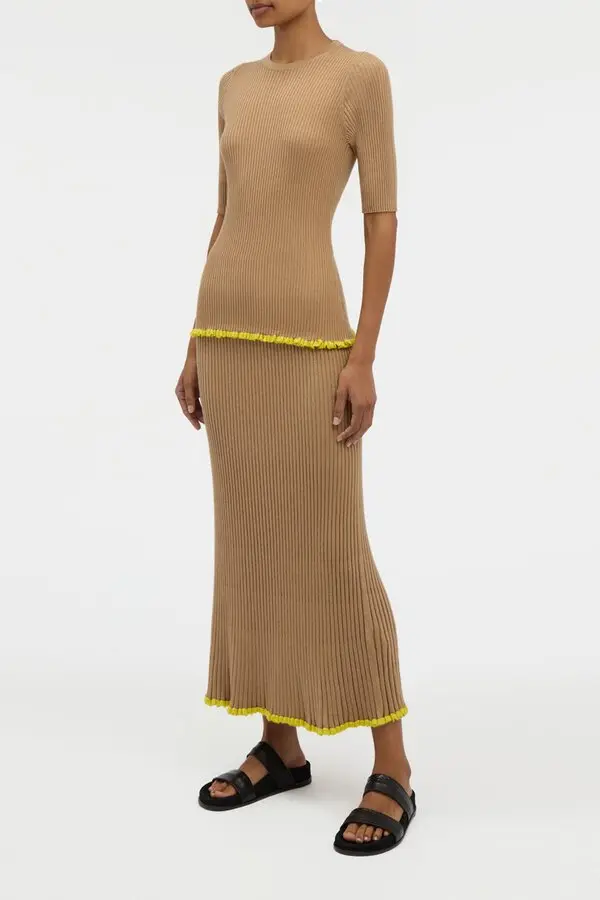Gabriela Hearst Mireya Knit Top In Silk Cashmere