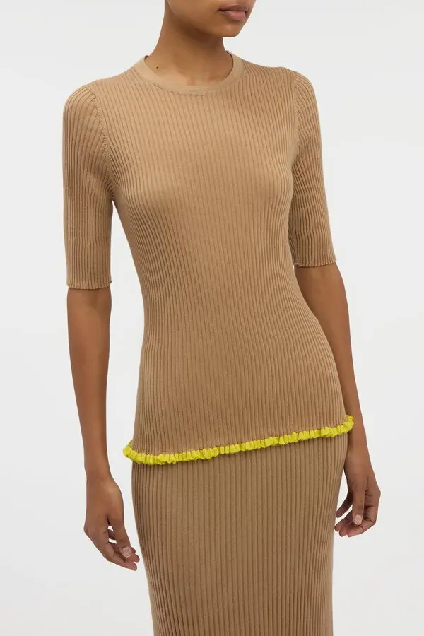 Gabriela Hearst Mireya Knit Top In Silk Cashmere