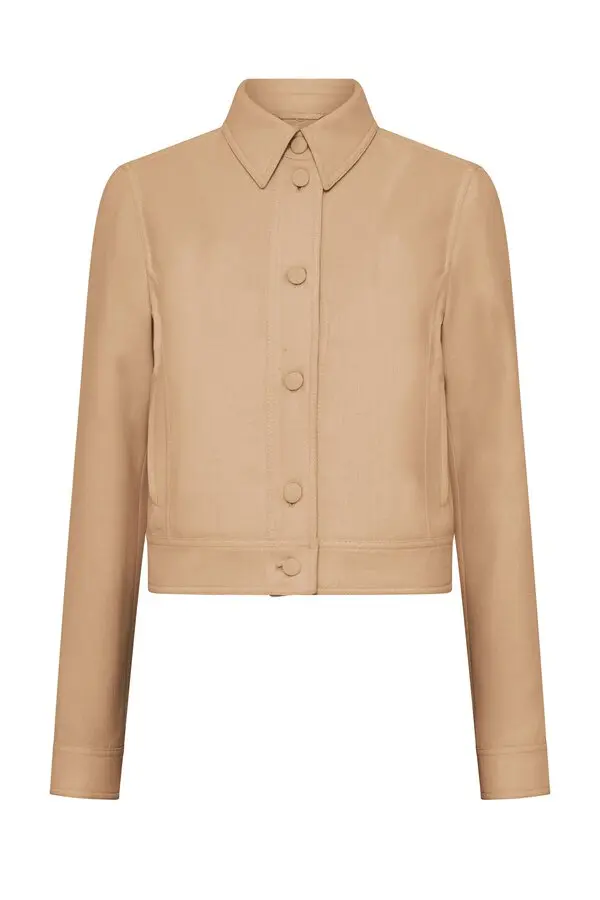 Gabriela Hearst Thereza Jacket In Virgin Wool Crepe