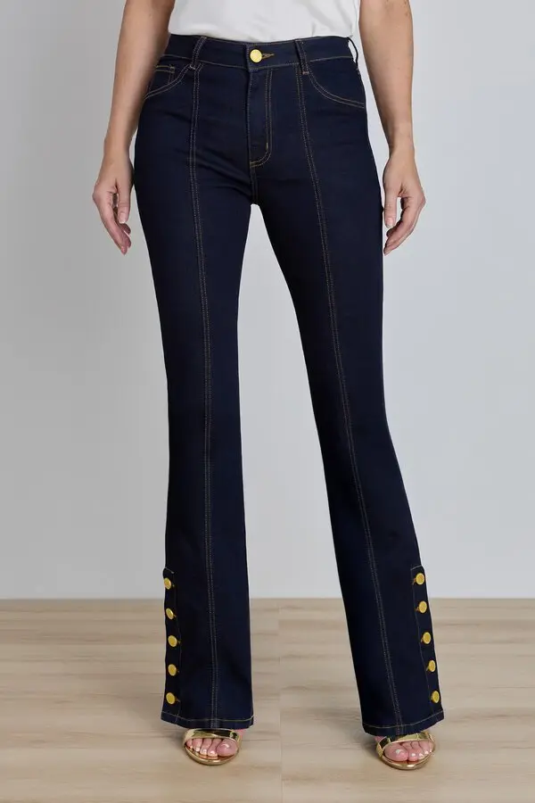 THE NOLI SHOP Veronica Flare Jeans - Indigo