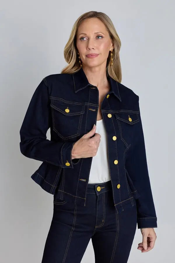 THE NOLI SHOP Bethanie Denim Jacket - Indigo