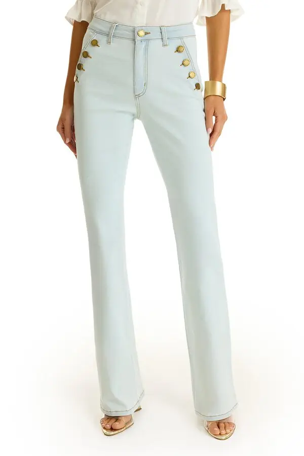 THE NOLI SHOP Allegra Bootcut Jean - Cloud