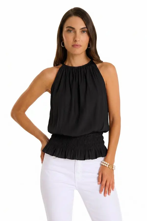 THE NOLI SHOP Betsy Halter Top - Black