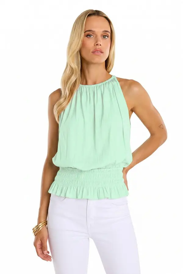 THE NOLI SHOP Betsy Halter Top - Mint