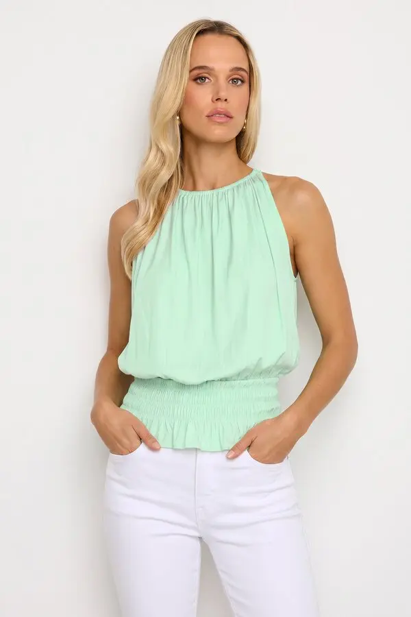 THE NOLI SHOP Betsy Halter Top - Mint