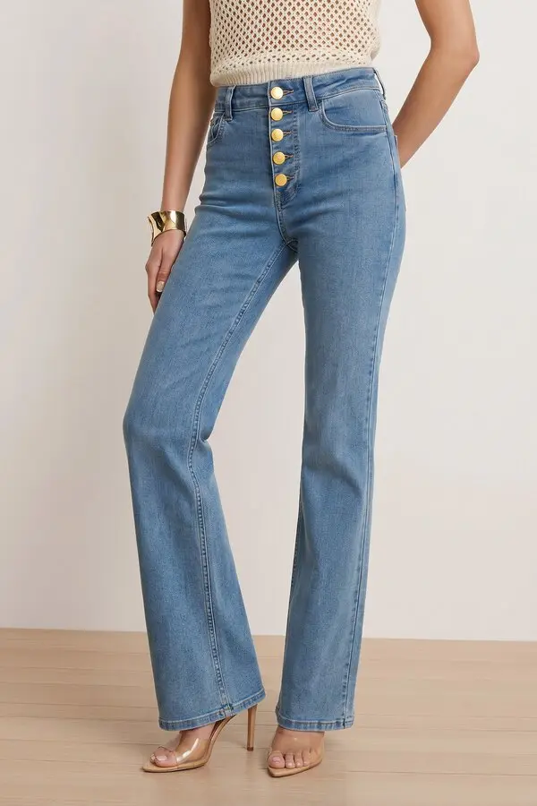 THE NOLI SHOP Aubrey Bootcut Jean - Medium Blue