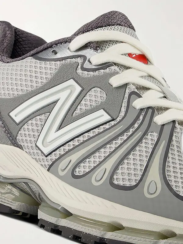 NEW BALANCE Abzorb 1890 Suede-trimmed Mesh Sneakers
