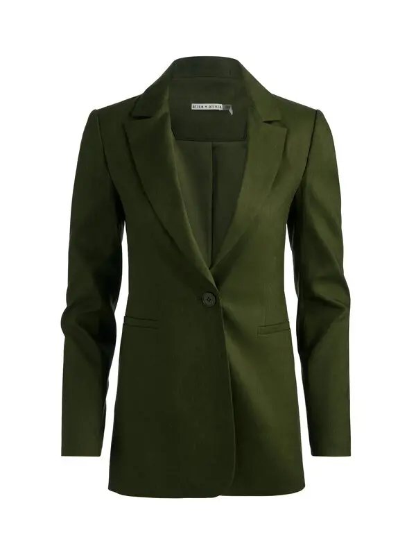 Alice + Olivia Breann Linen Blazer