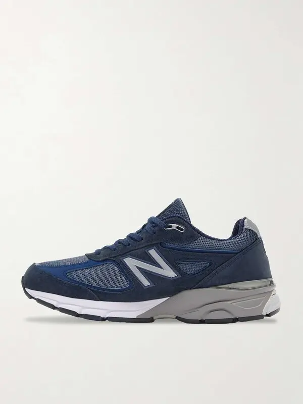 NEW BALANCE 990v4 Suede-trimmed Mesh Sneakers