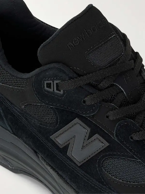 NEW BALANCE 992 Core Suede And Mesh Sneakers