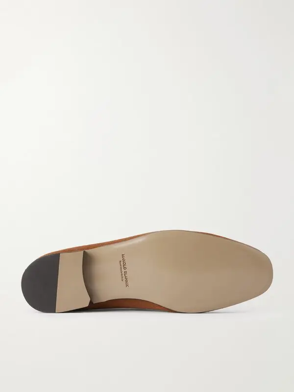 Manolo Blahnik Truro Suede Loafers