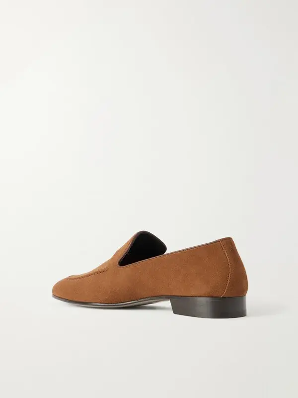 Manolo Blahnik Truro Suede Loafers